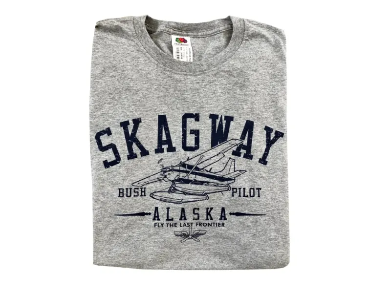 Bush Pilot Fly Last Frontier Alaska Tee | Voyij.com